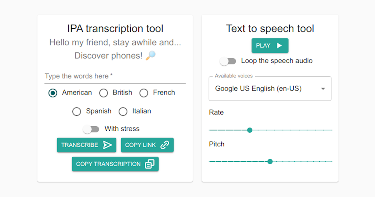 Public and useful tool to understand phonetics | An honest place where ...