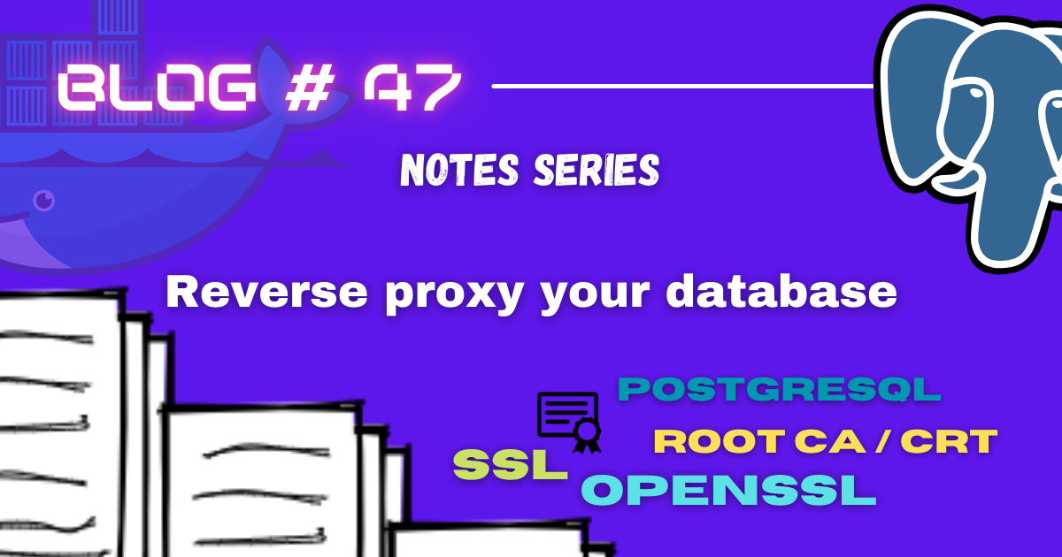 Reverse proxy your database | An honest place where you can learn things about programming